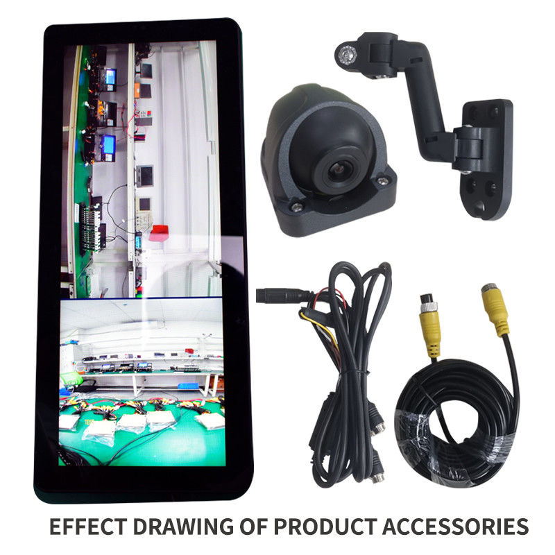 IP67 Vehicle Rear View Mirrors DVR Full HD 1080P 2CH Dual Camera Video ...