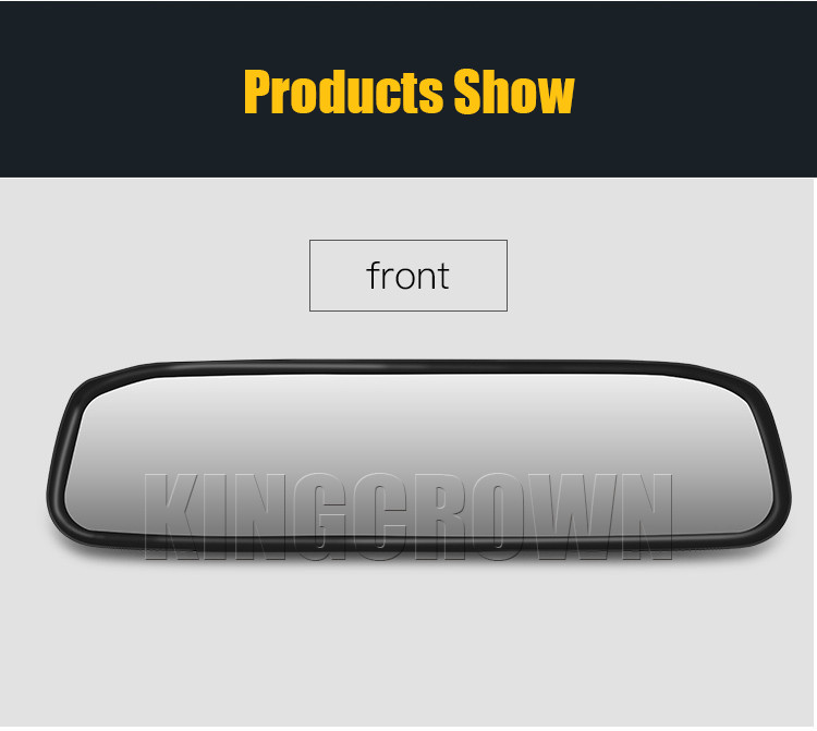 4.3in LCD Rear View Mirror Monitors Waterproof 170deg LED Backup Camera Kit