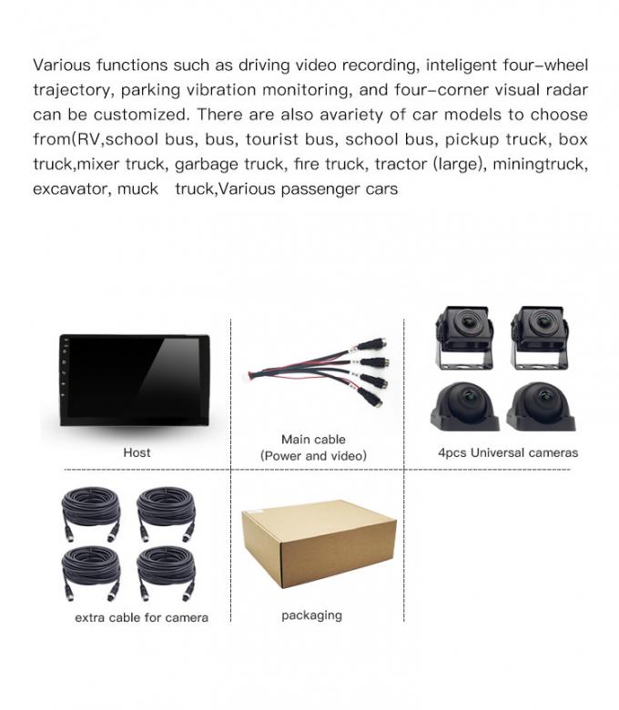 Wireless RV Trailer Vehicle Side View Cameras System DC12V DC24V IP68
